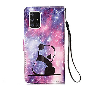 Asdsinfor Compatible with Redmi Note 9S Case Stylish Wallet Case Credit Cards Slot with Stand for PU Leather Shockproof Flip Compatible with Xiaomi Redmi Note 9 Pro/Note 9 Pro Max Panda Baby YB-XC