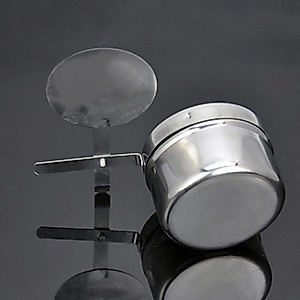 Homoyoyo 2pcs Fuel Holders for Chafing Dishes Stainless Steel Chafing Dish Canned Heat Holder Food Warming Trays Stainless Steel Fuel Holder with Wick Fuel Miniature Kit Kitchenware Heating