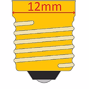CEC Industries #6S6 130V Bulbs, 130 V, 6 W, E12 Base, S-6 Shape (Box of 10)