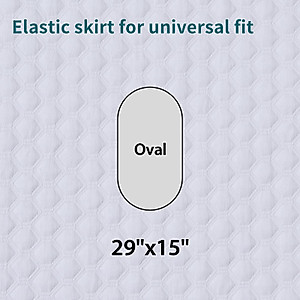 VaVaSoo Rocking Bassinet Sheet Fitted, Ultra Soft Bassinet Mattress Protector for Baby Girl & Boy, Breathable Bassinet Mattress Pad Cover, Hexagonal Supportive Mattress Topper, 1 Pack, 30.9''x19.1''