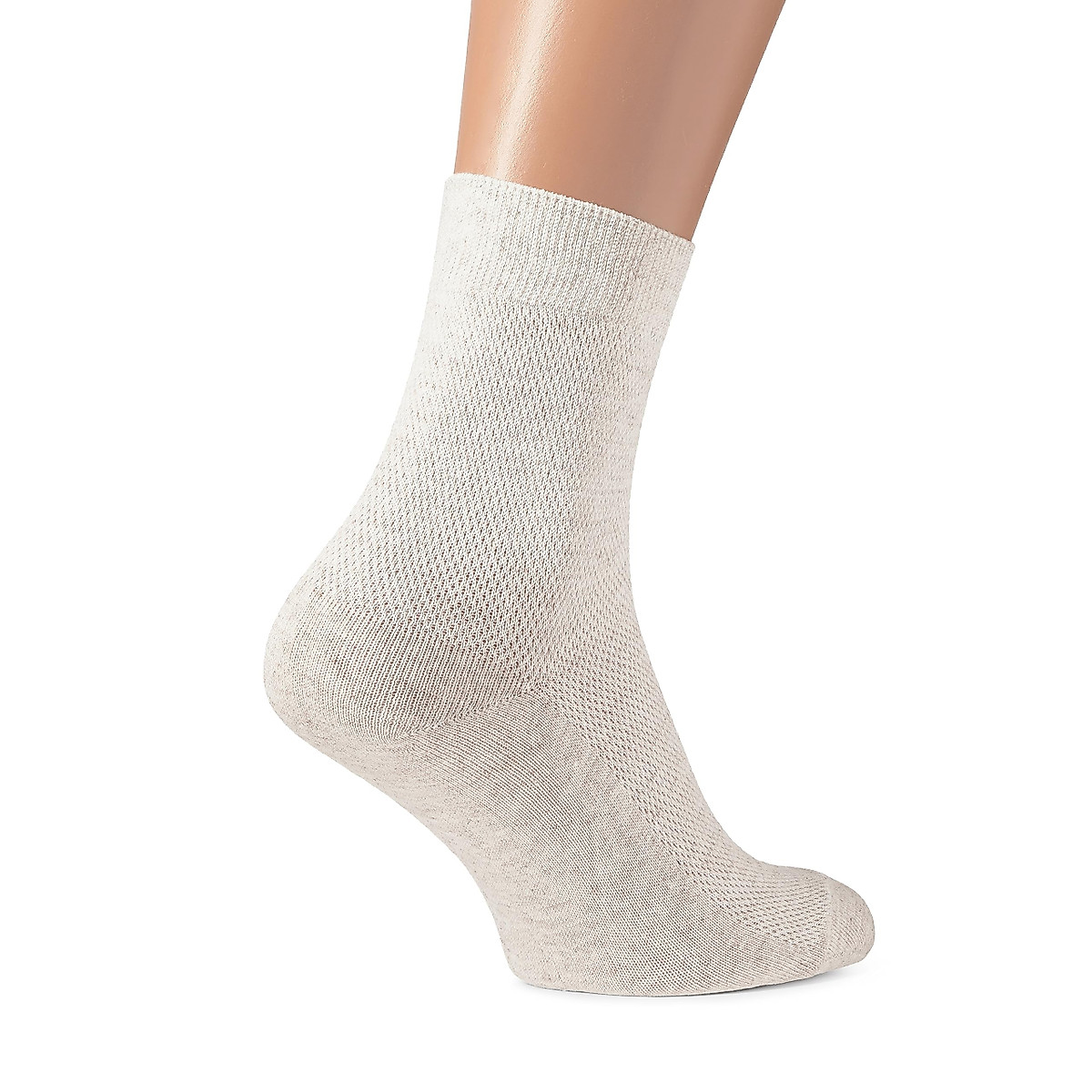 Special Thin Breathable Organic Linen Socks for Men, Pack of 5 (9-11)