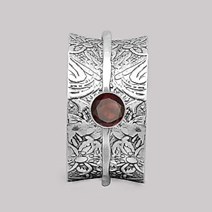 Spinner Ring !! Garnet Gemstone Single spinning Band Ring, Anxiety Ring, Meditation Ring, Worry Band 925 Sterling Silver Band (8)