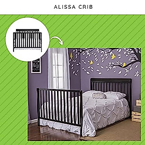 CC KITS Full-Size Conversion Kit Bed Rails for Converting Dream on Me Cribs (Espresso)