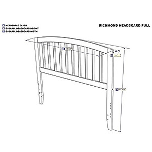 Leo & Lacey Full Spindle Headboard in White