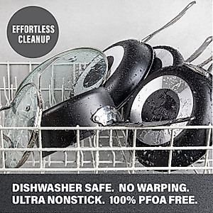 Granitestone Orignal Super Non-stick and Scratchproof, No-warp, Oven-Safe and Dishwasher Safe, Mineral-enforced Frying Pans With Stay-Cool Handles PFOA-Free As Seen On TV (8-inch)