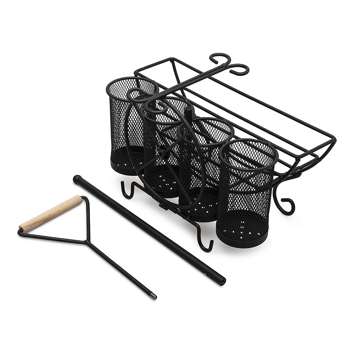 CLABBY ROUND LAKE Caddy Buffet - Indoor/Outdoor Crockery and Cutlery Organizer, Picnic - Complete with Menu and Napkin Holder