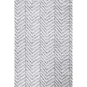 nuLOOM Rosanne Geometric Area Rug, 6' 7" x 9', Grey