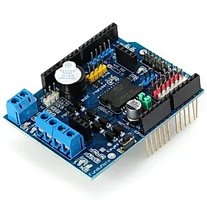 FainWan L298P DC Motor Drive Module L298P DC Motor Drive Shield H-Bridge Drive Expansion Board High-Power DC Stepper Motor Controller Compatible with Ar-duino