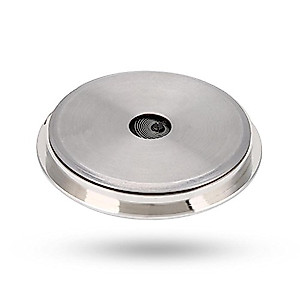 Dilwe Guitar Round Thermometer Hygrometer, Humidity Temperature Meter for Violin Guitar Case Instrument Care(Silver)