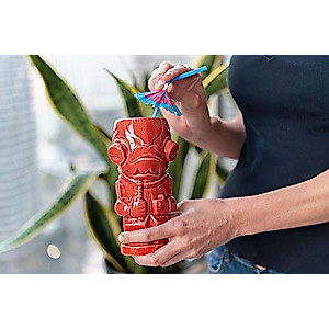 Geeki Tikis Star Wars Admiral Ackbar Mug | Official Star Wars Collectible Tiki Style Ceramic Cup | Holds 19 Ounces