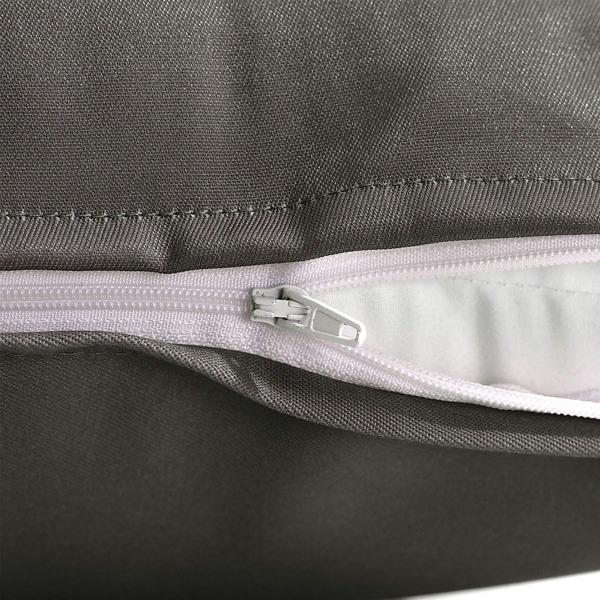 Western Home Outdoor Pillow Covers 12x20 Waterproof, Patio Throw Pillow Covers Cushions for Couch Garden Tent Park - Pack of 2 Pillow Covers,Dark Gray