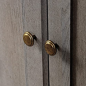 Sauder Bookcase with Doors, L: 35.28" x W: 13.23" x H: 69.76", Mystic Oak finish