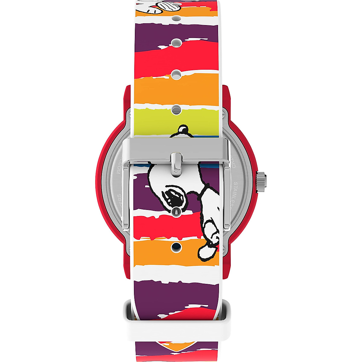 Timex X Peanuts Unisex Weekender 36mm Watch - White Strap White Dial Red Case