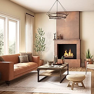 Bellacat Faux Olive Tree 5ft，Olive Trees Artificial Indoor with Natural Wood Trunk and Realistic Leaves and Fruits. 5 Feet(60in) Fake Olive Tree for Home House Office Décor.