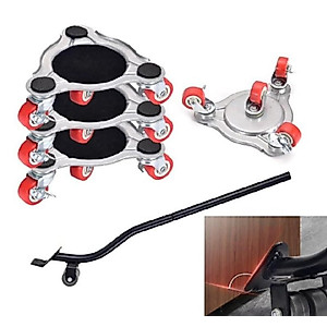 Steel Furniture Mover with 4 Wheel Mover Moving Furniture Dolly Load Capacity Mover Dollys for Moving Heavy Furniture Grand Piano Table 800 LB Max Load Capacity