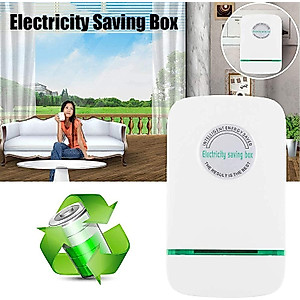 Pro Power Saver, Electricity Saving Box, Smart Watt Energy Saving Device with LED Indicator for Household Office Market (2Pcs White)