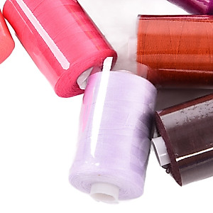 Sewing Spools Set, 42 Colors 1000 Yards Polyester Household Threads Set for Sewing Machine DIY Embroidery