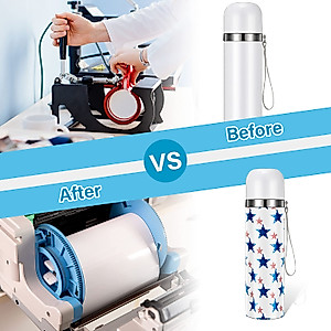 Geiserailie 18 Oz Sublimation Tumblers Vacuum Insulated Cups with Lid Blank White Stainless Steel Tumblers for Sublimation DIY Coffee Travel Mug for Office Travel Outdoors(4 Pieces)