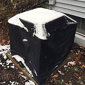 AnyWeather Central Air Conditioner Full Outdoor Cover, Black