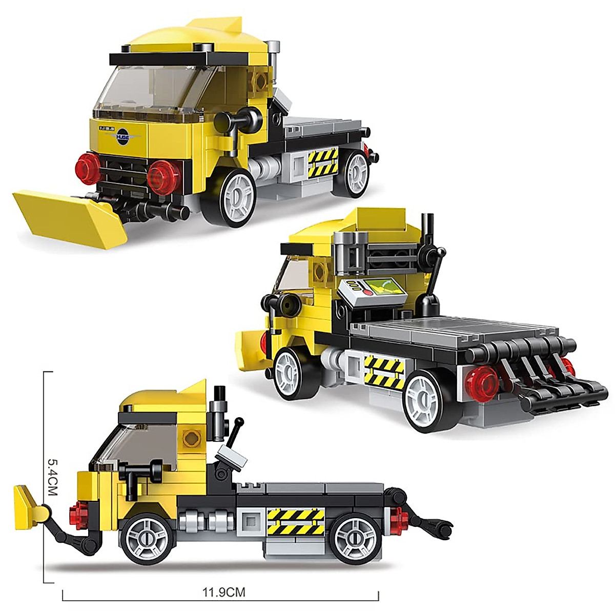 Uvini Building Block Pull Back Car for Kids, Truck, Car Models Building Sets, Best Gift Building Blocks Car Sets for Kids 6+ on Build and Play Game Party Favors, 879 Pieces