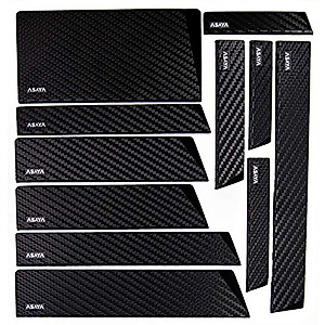 Asaya Professional Knife Edge Guards - 11 Piece Universal Blade Covers - Extra Strength, ABS Plastic and BPA-Free Felt Lining, non-Toxic and Food Safe - Knives Not Included