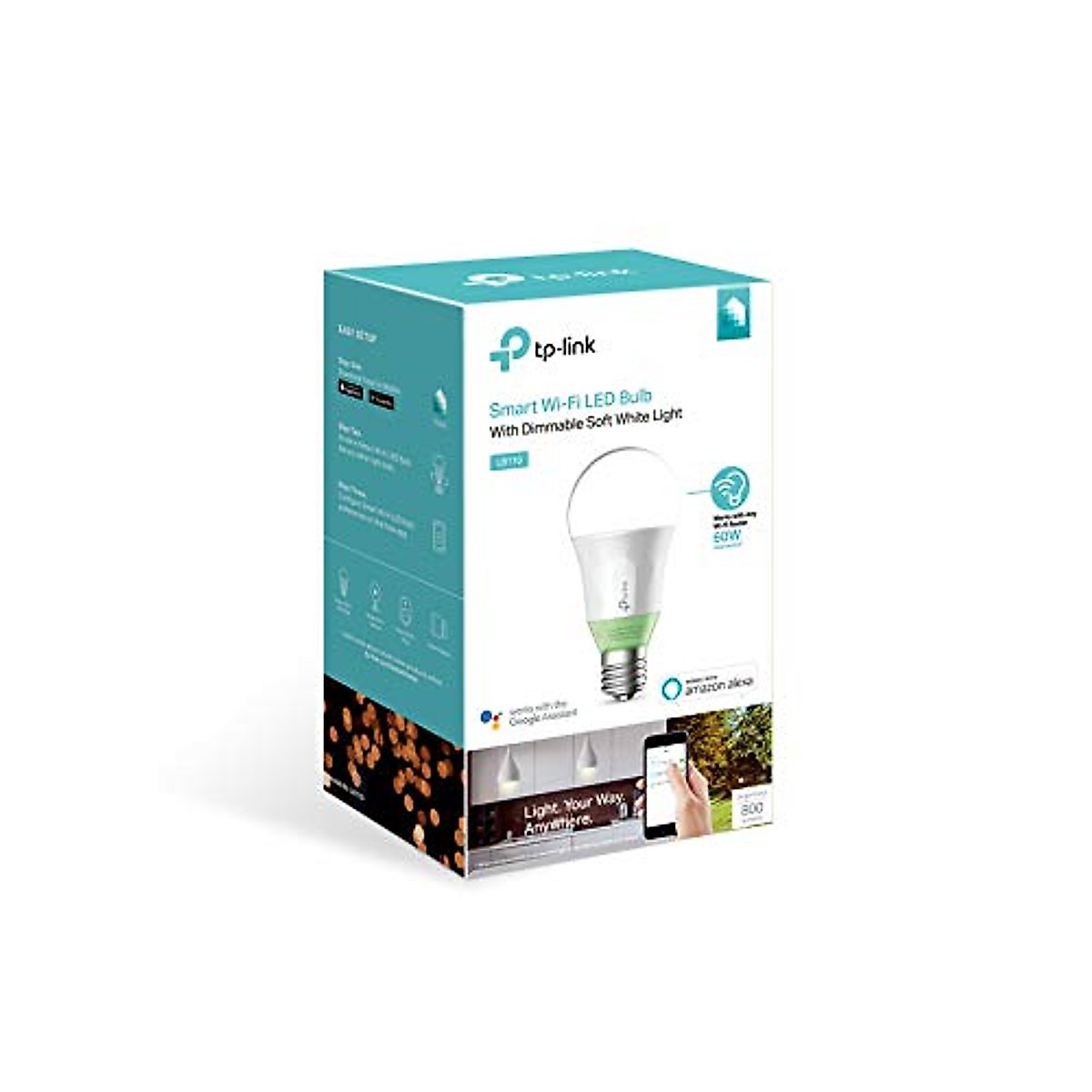 TP-Link LB110(E27) v1. 0, Smart Wi-Fi LED Bulb with Dimmable Light