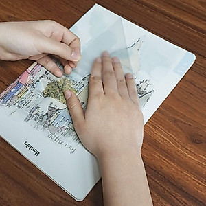 Clear Glossy Self Adhesive Film Covering Removable Protective Film Contact Paper Shelf Drawer Liner Transfer Tape Roll 17.7" x 9.8'