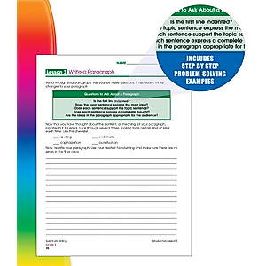 Spectrum 8th Grade Writing Workbook, Ages 13 to 14, Grade 8 Writing Workbook Informative, Advertising, Persuasive, Letter, and Fiction Story Writing Prompts 8th Grade Workbook - 144 Pages