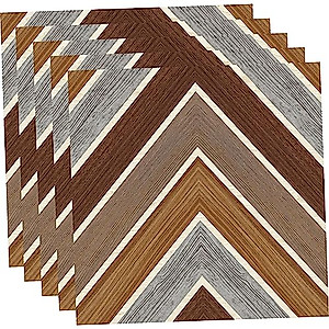 DOITOOL 5pcs Floor Stickers Linoleum Tiles Home Decoration Flooring Stick on Backsplash Peel and Stick Flooring Floor Tile Stickers Floor Decorative Decals Home Supplies Simple