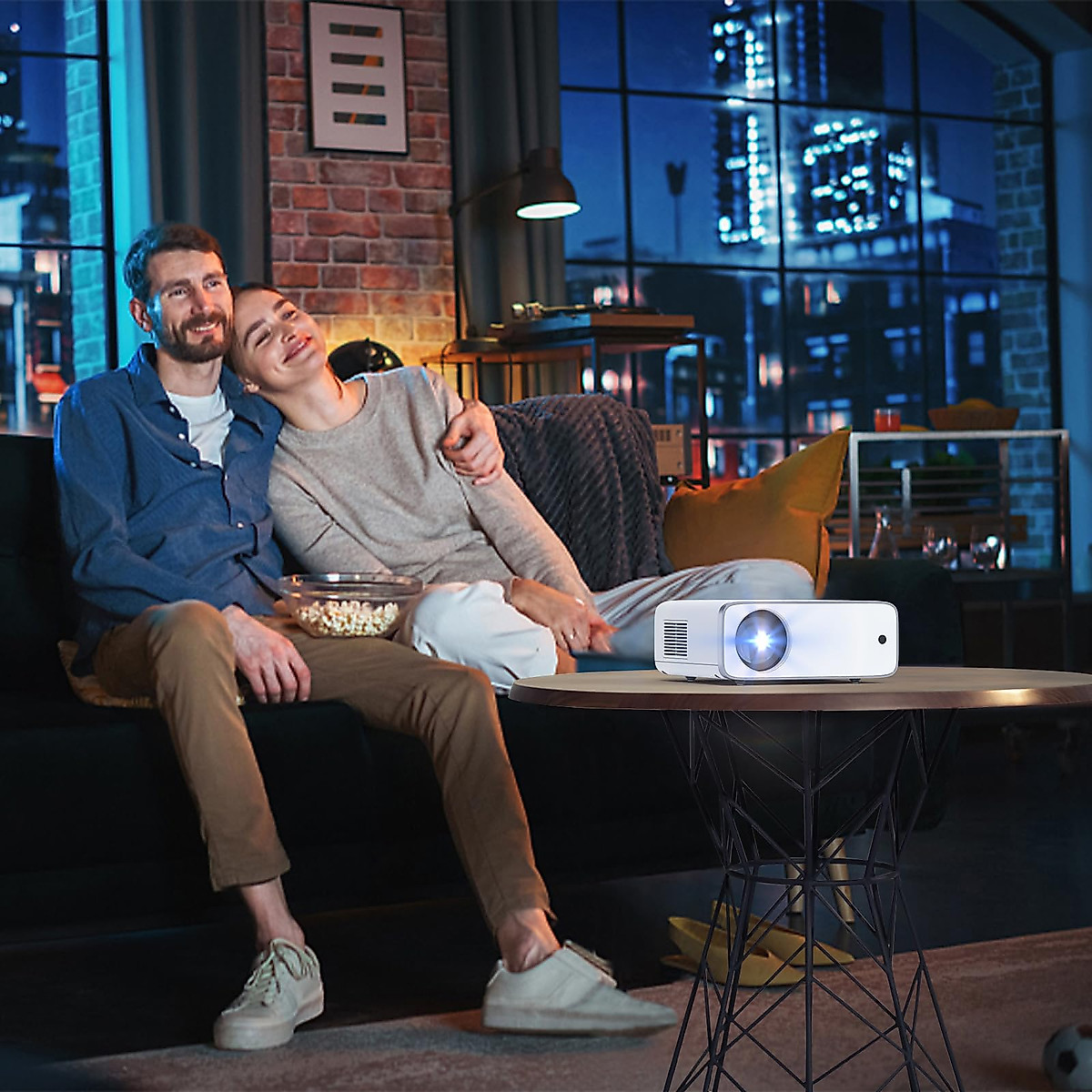 Artlii Enjoy4 Mini Projector 5G WiFi and Bluetooth, Native 1080P 210 ANSI Portable Projector for Outdoor and Indoor Use, Movie Projector Compatible with iOS, Android, Xbox, PS5, TV Stick, HDMI