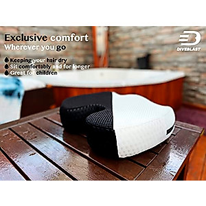 DIVEBLAST: Hot Tub Booster Seat for Adults - Weighted U-Shaped Hot Tub Pillow with Non-Slip Materials - Ergonomic Designed Hot Tub Seat - Premium Hot Tub Accessories for Adults - 15 x 12 x 5 Inches…