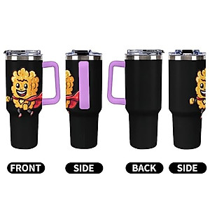 Super Hero Chicken Nuggets 40 Oz Tumbler Insulated Stainless Steel Water Bottle Travel Mug Car Cup with Handle And Straw