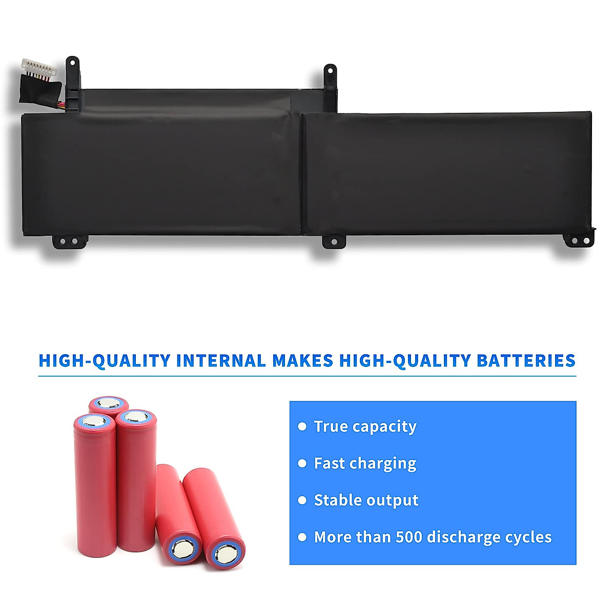 HXPK C41N1716 Laptop Battery for ASUS ROG Strix GL703GS GL703GM S7BS S7BS8750 GL703GM-DS74 GL703GM-WS74 GL703GS GL703GS-DS74 GL703GS-EE071T Series Notebook 15.4V 76Wh