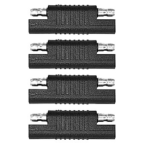 dstfuy SAE Reverse Connector,SAE Polarity Reverse Adapter Connectors,Quick Disconnect Extension Cable Plugs for Solar Panel,Battery Power Charger,Automotive.(4Pack)