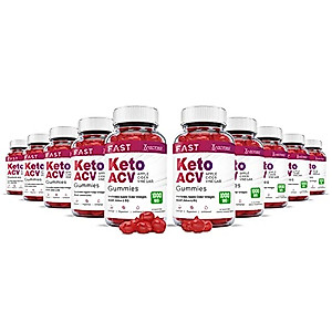 Justified Laboratories (10 Pack) Fast Keto ACV Gummies 1000MG with Pomegranate Juice Beet Root B12 60 Gummys