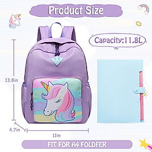 Unicorn Backpack for Girls, Chasechic Toddler Backpack Lightweight Kids Preschool Kindergarten Backpack for Boys and Girls with Chest Strap