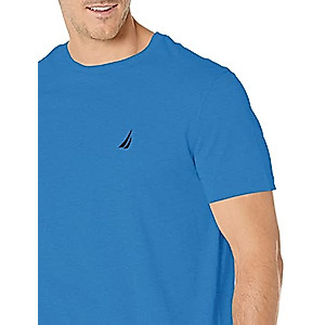 Nautica Men's Short Sleeve Crew Neck T-Shirt, Bright Cobalt Solid, Large