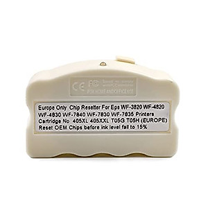 Europe 405 405XL Ink Cartridge Chip Resetter for Epson Workforce WF3820 WF4820 WF4830 WF7830 WF7835 WF7840 WF7310 WF4825 WF3825