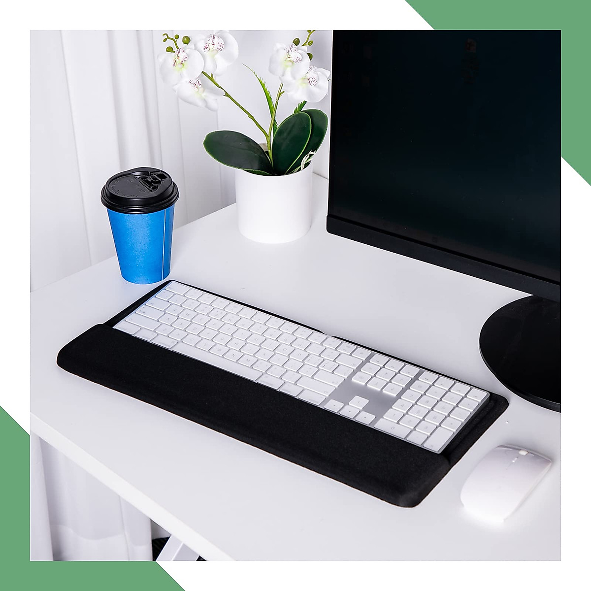 Keyboard Wrist Rest for Pad Wrist Rest Stand Compatible with Wireless Keyboard with Numeric Keypad for Easy Typing(Compatible with Magic Keyboard 2 with Numeric Keypad, MQ052LL/A)