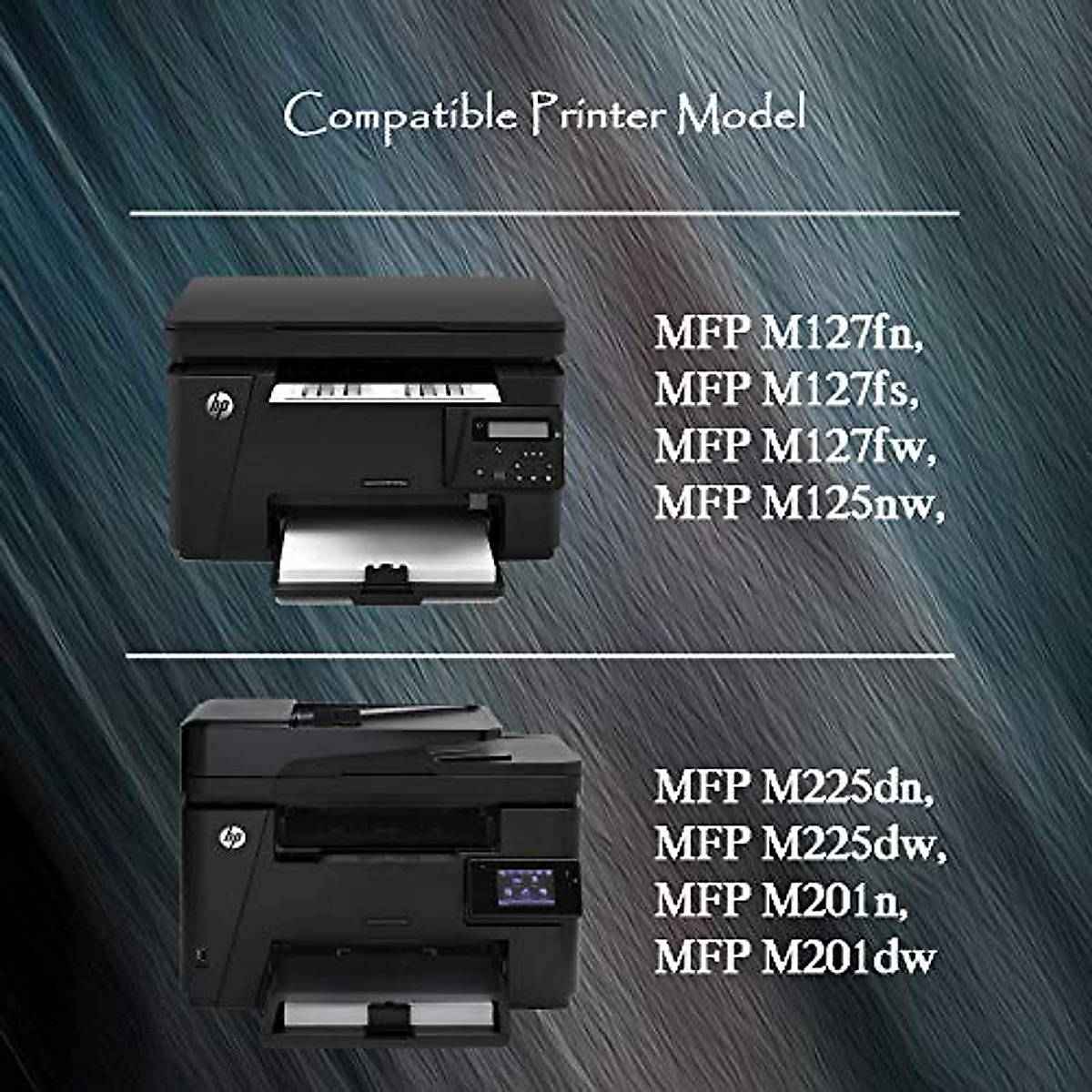 (4 Black Pack) TG Imaging Compatible CF283A Toner Cartridge Use for HP 83A CF283X Pro M201 MFP M125 M127 M225 Toner Printer