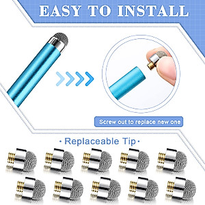 Konohan 24 Pieces 0.30 Inch (Dia) Stylus Replacement Fiber Tip Compatible with MEKO and Bargains Dept 0.3-inch Tip Series Stylus