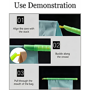 16 PCS-Bag Clips, Reusable Clip Clip, Sealer,Waterproof Seal on Food Storage Bags,Food Clip Set for Kitchen Storage, Magic Bag Sealer Stick,Food preservation seal lock,Multicolor (Pink)