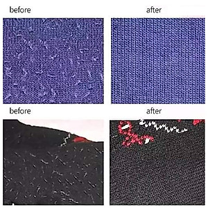 Shan-S Christmas Decor Portable Manual Hair Ball Remover, Clothes Hair Ball Remover Mini Sweater Hair Remover Home Useful Tools Convenient Hairball Office Home Travel Universal Pink