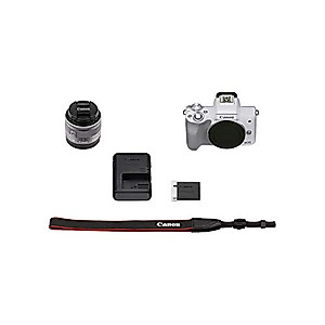 Canon EOS M50 Mark II + EF-M 15-45mm is STM Kit White