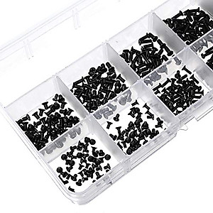 NLXTXQC 500Pcs Universal Laptop Computer Notebook Flat Head Screw Assortment Kit with Screwdriver