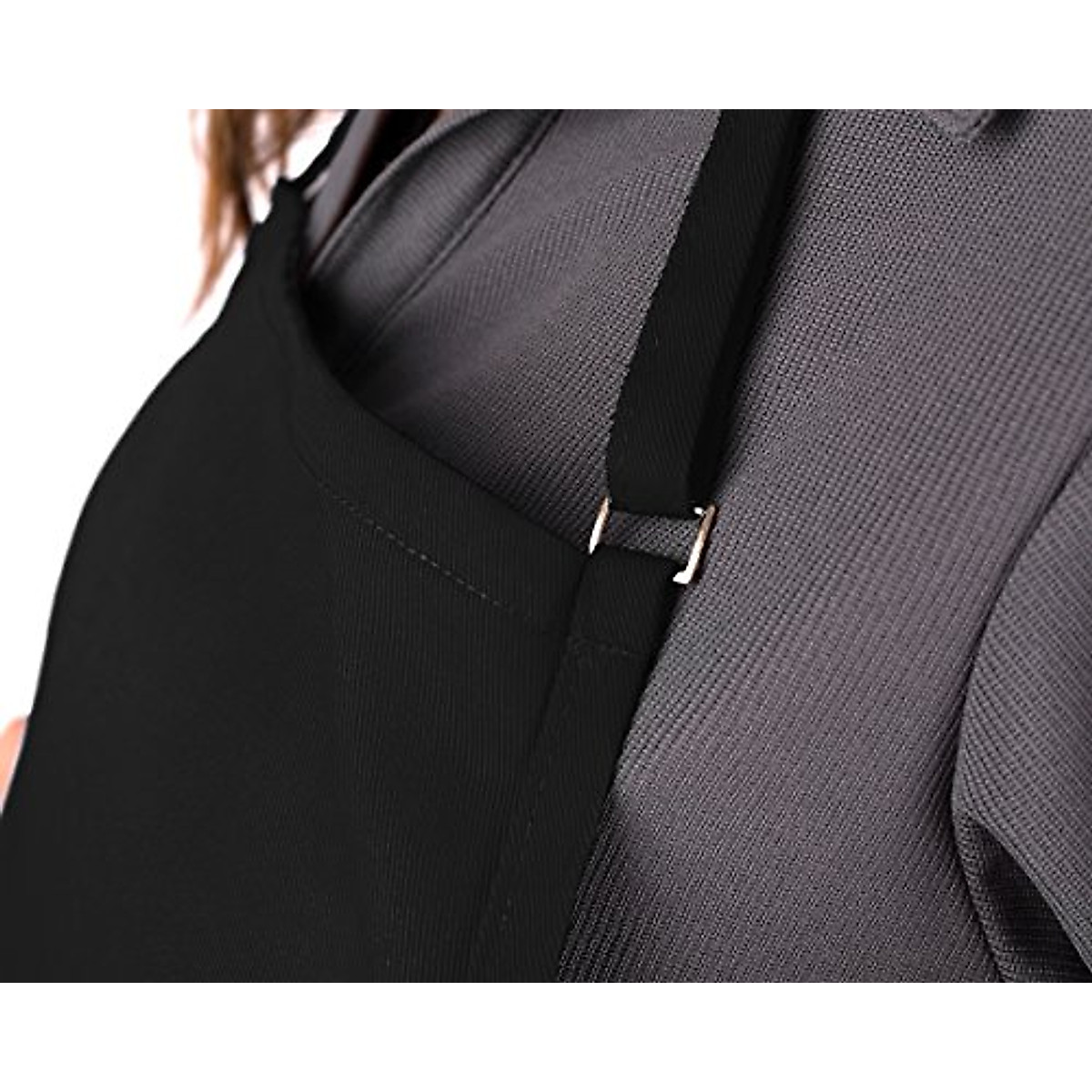 KNG Black 3 Pocket Adjustable Bib Apron for Men and Women