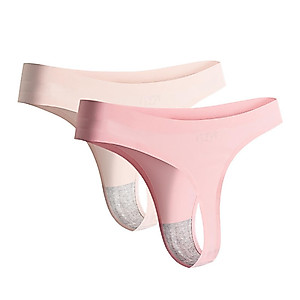 Justgoo Womens Lace G-String Thongs Panties Underwear Low Rise T-Back Underpants Pack of 1-6