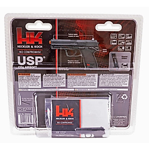 Elite Force HK Heckler & Koch USP CO2 Powered 6mm BB Pistol Airsoft Gun, Standard Action, Black