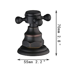 Black Bathtub Swivel Spout Oil Rubbed Black Bronze 3 Pcs Double Handles Bathroom Basin Sink Brass Faucet Mixer Tap,kitchen sink faucet
