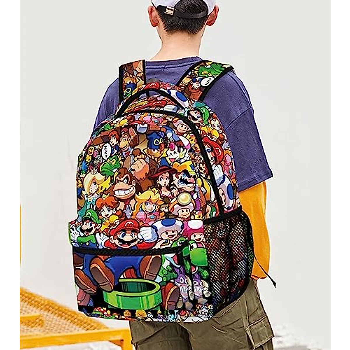 Super Cartoon Backpack Anime 3D Game Printed School Bookbag Laptop Backpacks Travel For Boys Girls Kids Back To-School